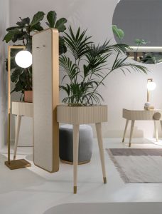 FANCY vanity desk with built-in mirror: design Made in Italy furniture